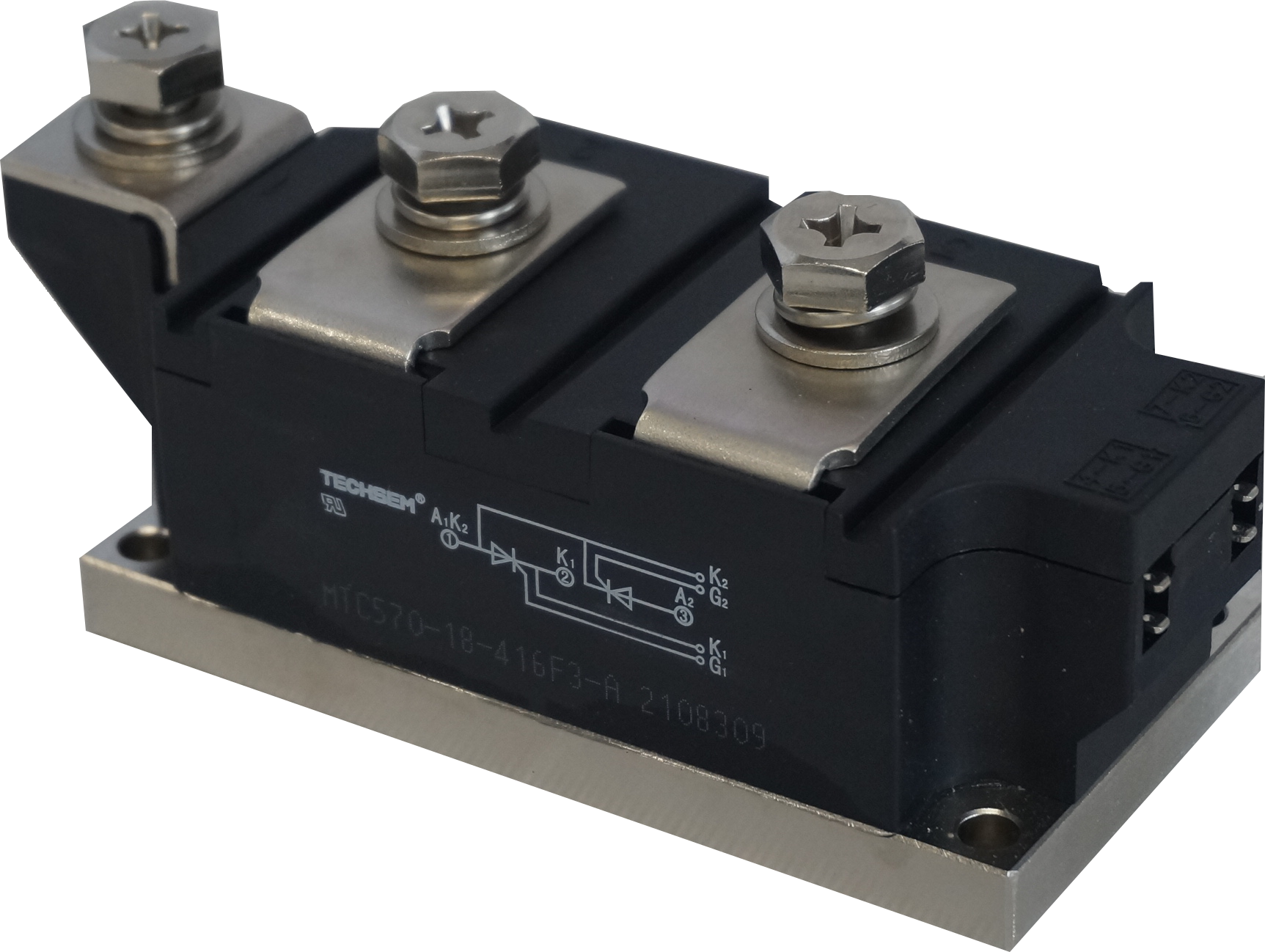 MTC330-16-415F3D, Dual Thyristor Module, 330 Amp, 1600V, 50mm package